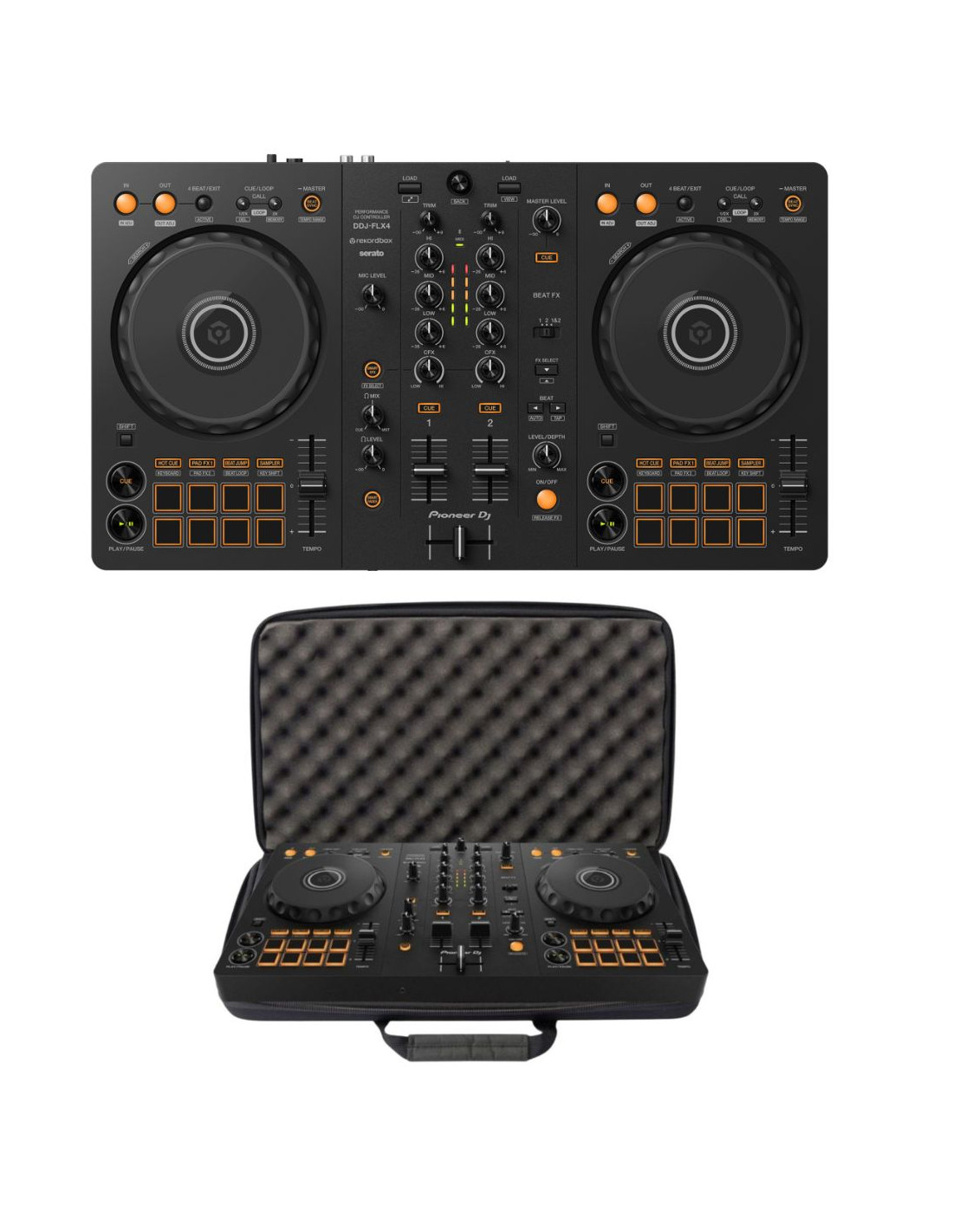 Pioneer Dj Pack DDJ-FLX4 + DJ BAG - Pack Contrôleurs + Bag